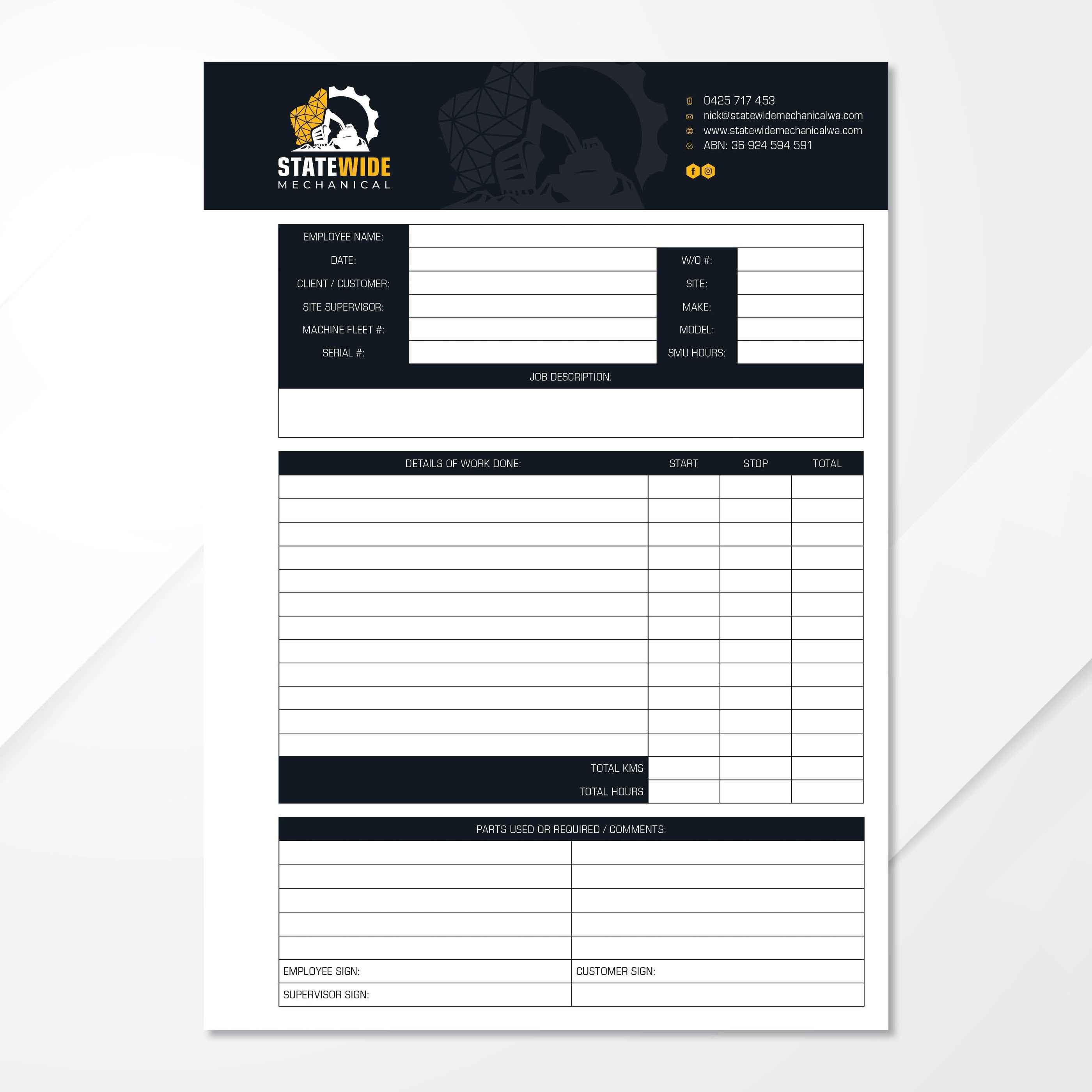Custom A4 Carbonless Invoice Books for Tradies — Tradie Packs