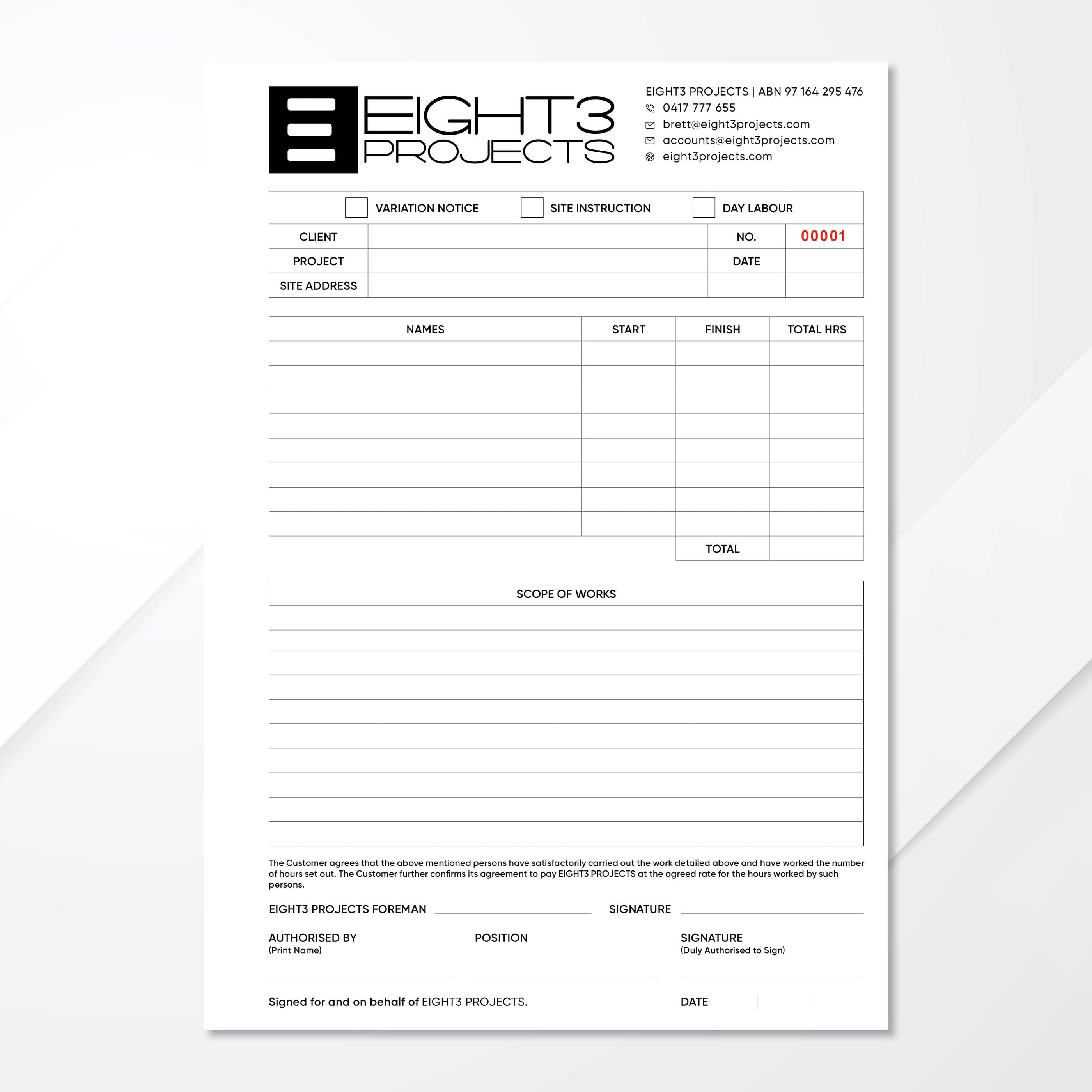 Custom A4 Carbonless Invoice Books for Tradies — Tradie Packs