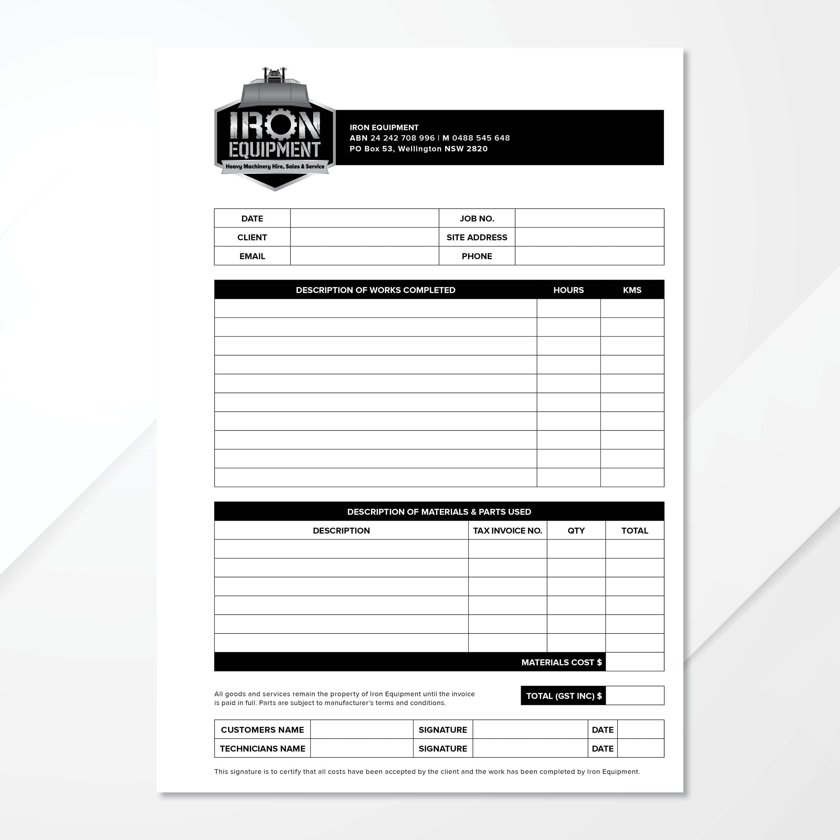 Custom Triplicate Carbonless Invoice Books for Tradies — Tradie Packs
