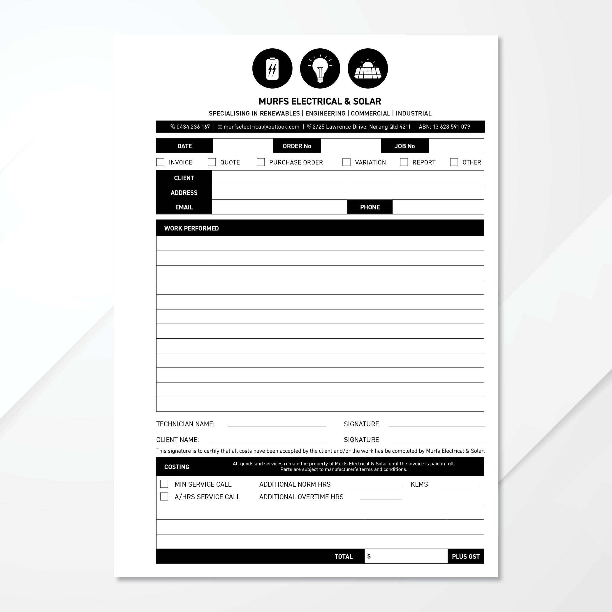 Custom A4 Triplicate Carbonless Invoice Books for Tradies — Tradie Packs