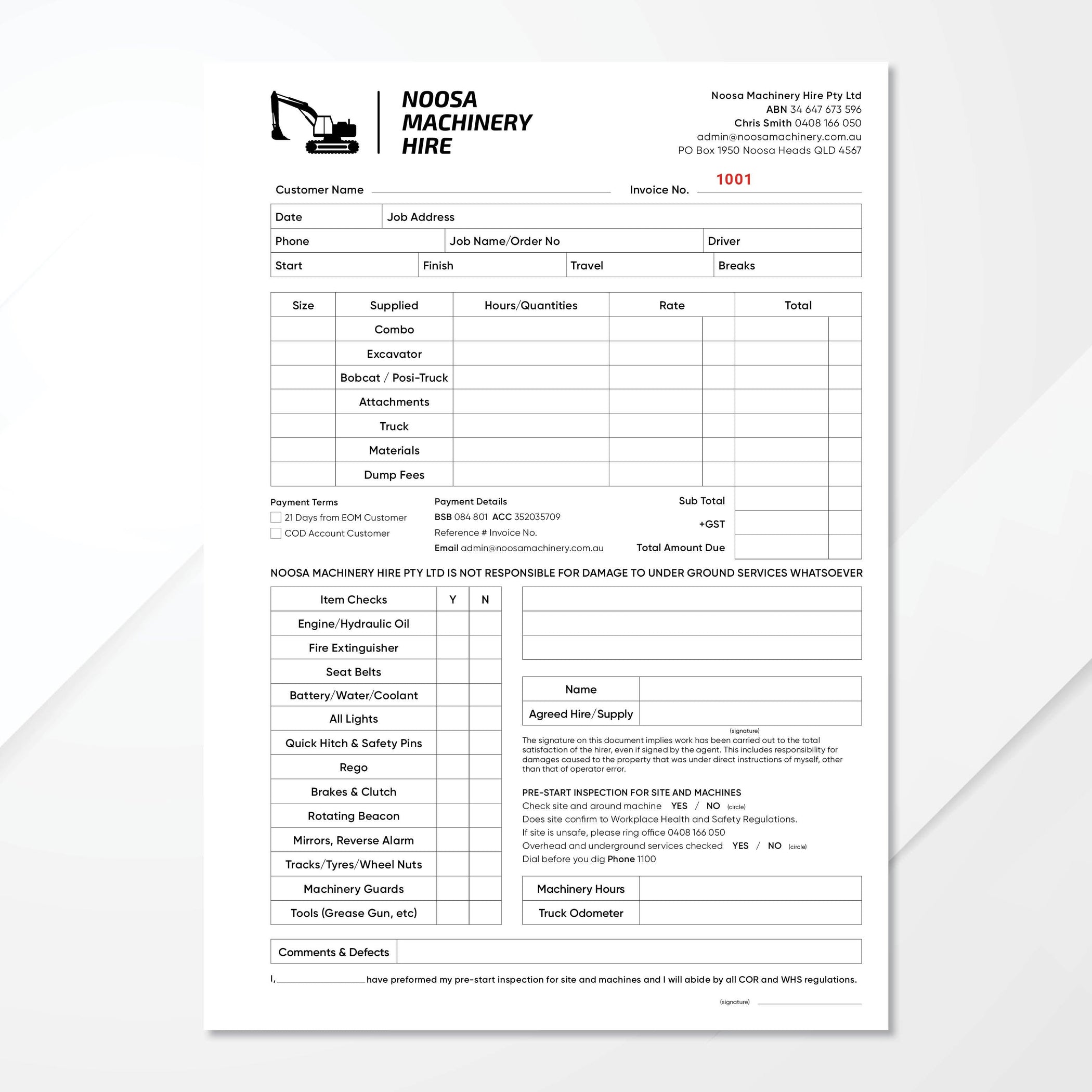 Custom A4 Triplicate Carbonless Invoice Books for Tradies — Tradie Packs