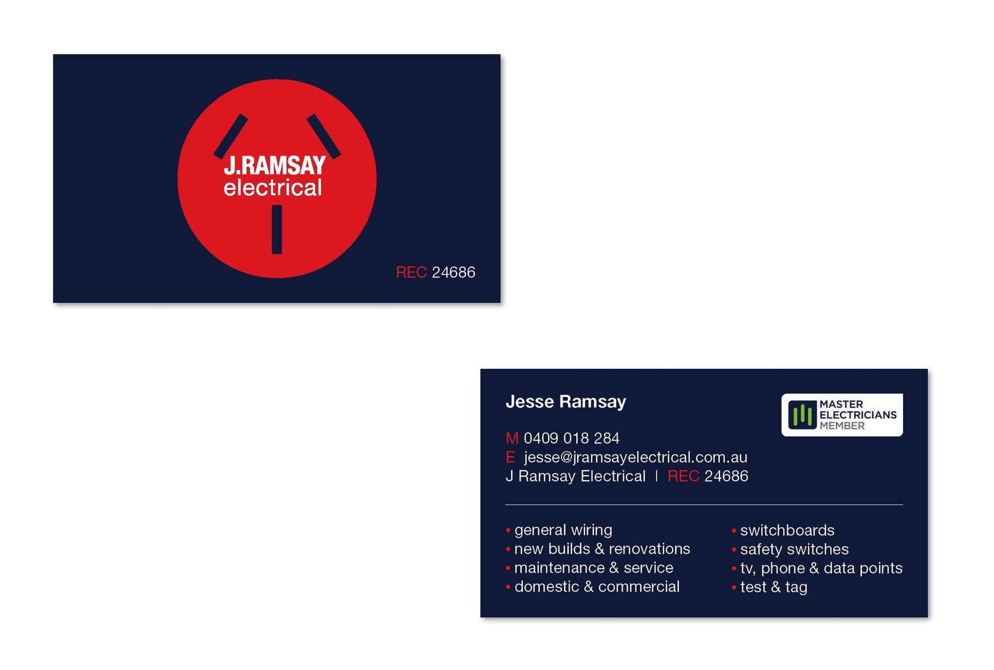 Business Cards for Tradies, Electricians & Carpenters — Tradie Packs