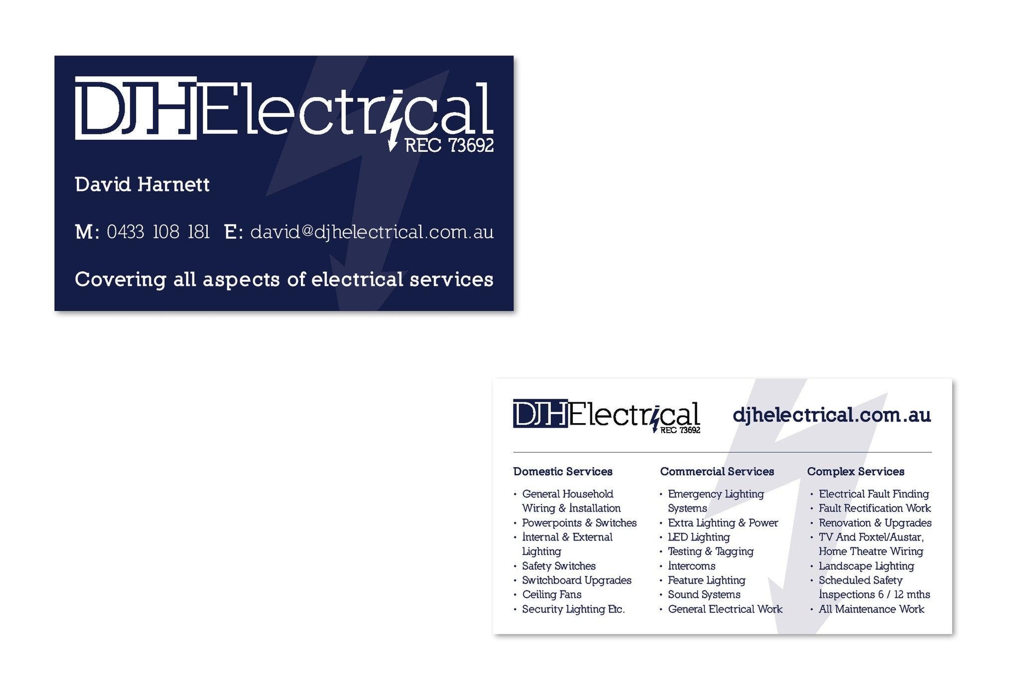 Business Cards for Tradies, Electricians & Carpenters — Tradie Packs