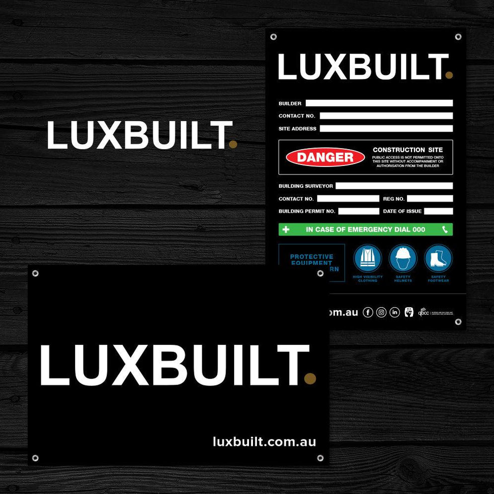 Site Safety Corflute Signs | Building Site Signage — Tradie Packs