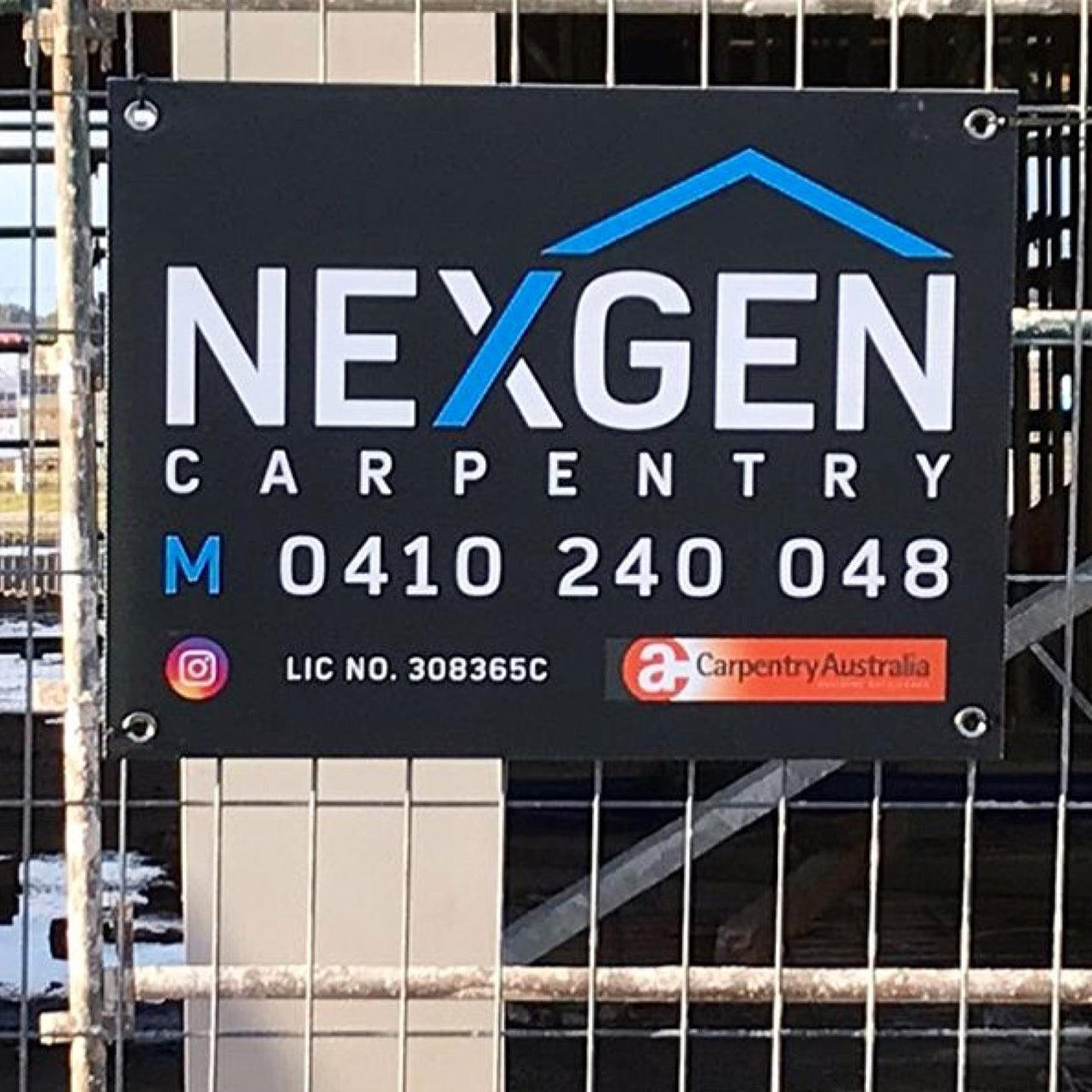 Small Rectangle Corflute Signs Printing | Site Signage — Tradie Packs