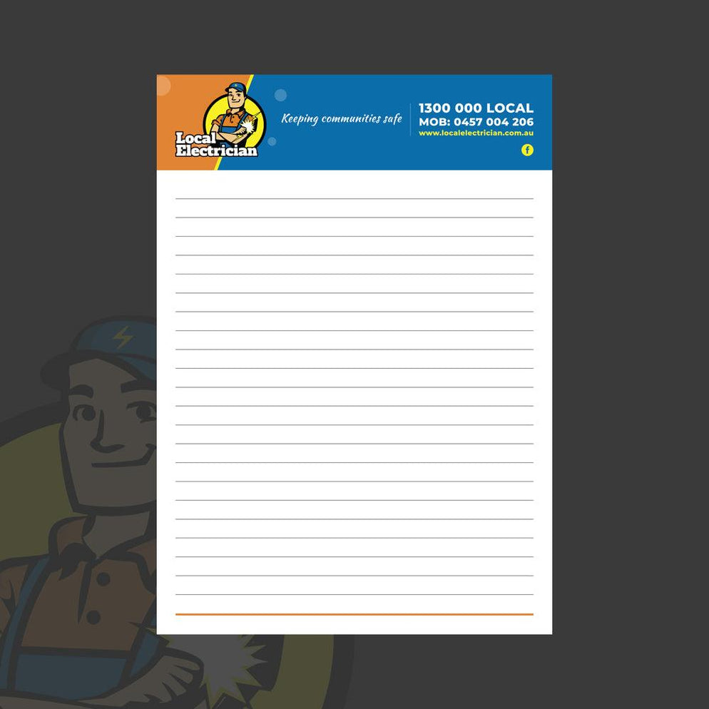 Custom A4 Notepads | Design & Printing — Tradie Packs
