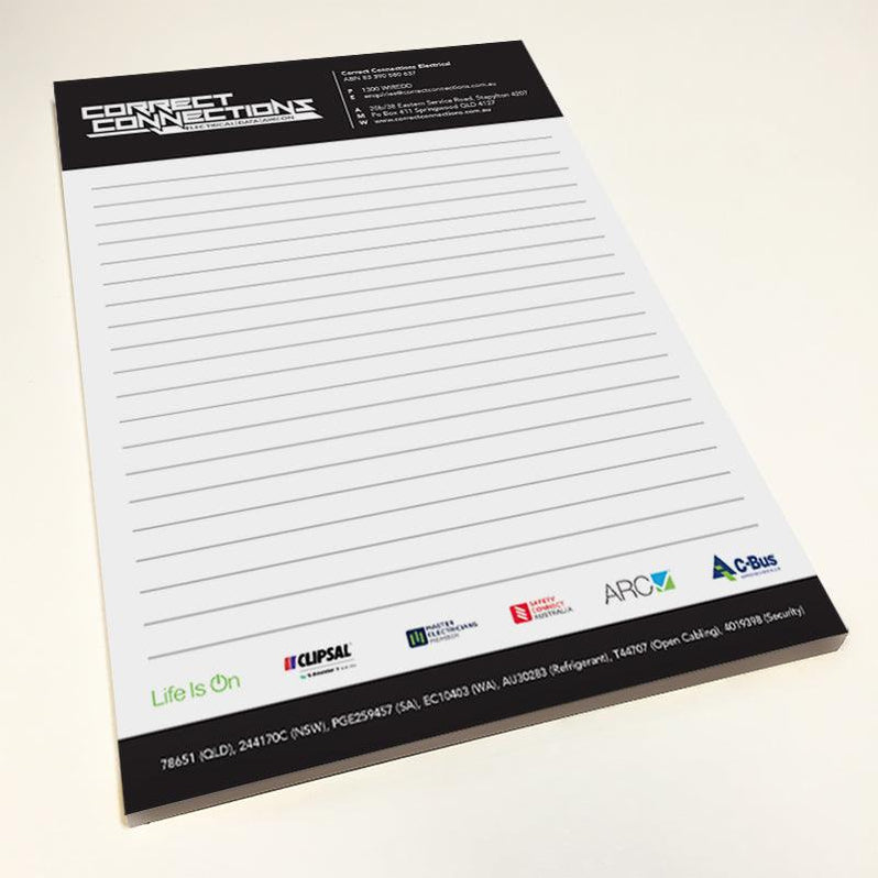 Custom A4 Notepads | Design & Printing — Tradie Packs
