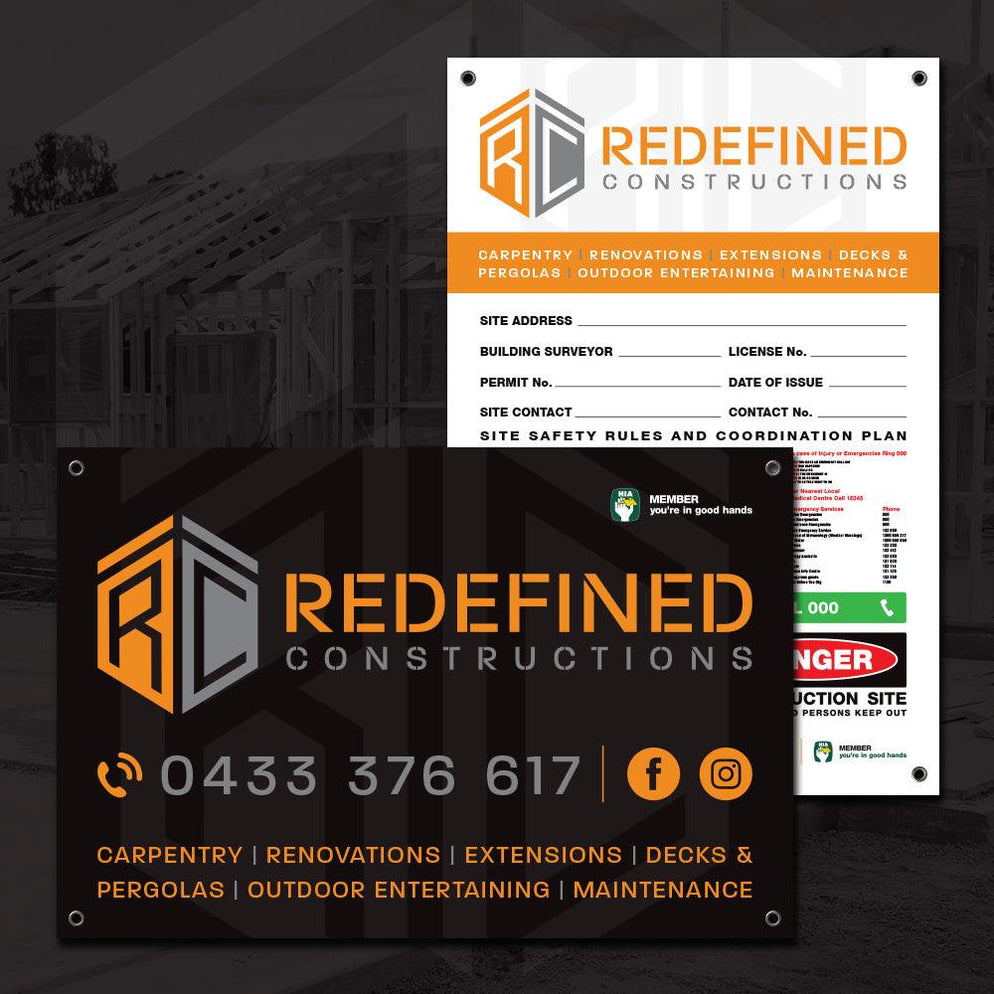 Building Signs & Builders Signs — Tradie Packs